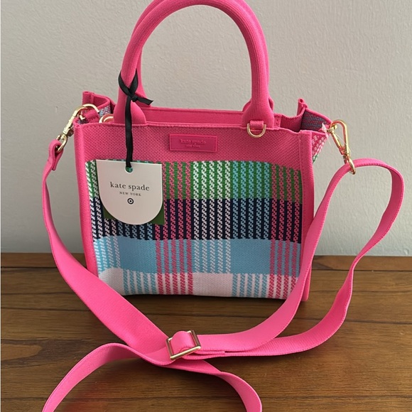 kate spade | Bags | Kate Spade Plaid Knit Crossbody Bag Kate Spade New ...